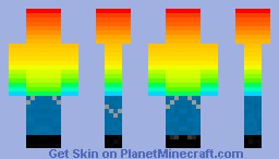 rainbow man Minecraft Skin