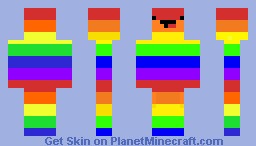 rainbow derp Minecraft Skin
