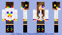 Rainbow Girl Minecraft Skin