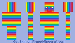rainbow guy Minecraft Skin