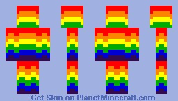 Rainbow Guy Minecraft Skin