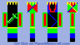 Rainbow Knight! Minecraft Skin