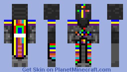 Rainbow Knight Minecraft Skin