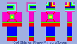 Rainbow Man Minecraft Skin