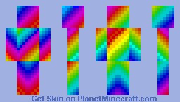 Rainbow Man Minecraft Skin