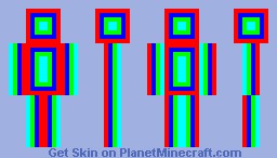 rainbow man Minecraft Skin