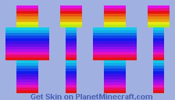 Rainbow man Minecraft Skin