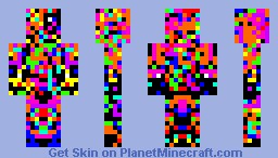 rainbow skin Minecraft Skin