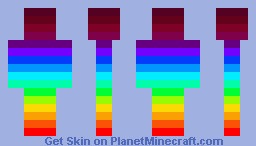 Rainbow Man Minecraft Skin