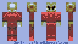 Red Alien (low res) Minecraft Skin