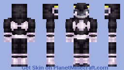 Mighty Morphin' - Black Ranger - Power Rangers Minecraft Skin