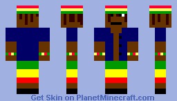 Rasta Man Minecraft Skin