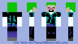 a rave/neon person Minecraft Skin