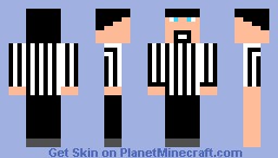 wrestling referee Minecraft Skin