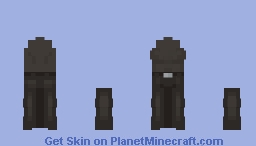 Dark Baggy Jeans and Tank Minecraft Skin