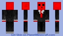Red slime in tuxedo Minecraft Skin