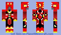 Red Armour Minecraft Skin