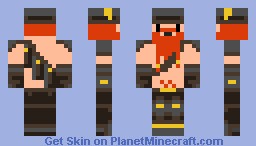 Red Beard Dwarf Minecraft Skin