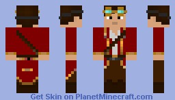 red captian Minecraft Skin