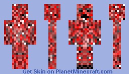 Red Creeper Minecraft Skin