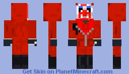 free fire red criminal Minecraft Skin