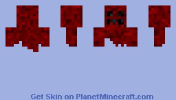Red devil half body succided Minecraft Skin