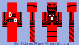 Red Domo Loving Shark Minecraft Skin