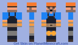 Blu Engineer TF2 Minecraft Skin
