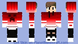 Red Gamer Boy Minecraft Skin