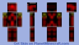 Red High-Tech Soldier Minecraft Skin