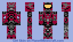 Red Halo Spartan Minecraft Skin