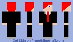 Red head in a suit Minecraft Skin