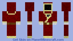 a red mage Minecraft Skin