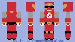 Red Power Ranger Ninja Storm Minecraft Skin