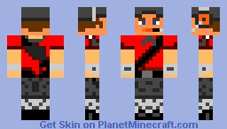 TF2 RED Scout Minecraft Skin