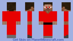 Red Steve Minecraft Skin