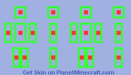 Green with red dots Minecraft Skin