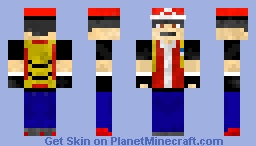Pokemon Trainer Red Minecraft Skin