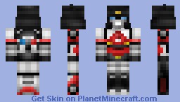 Transformers Generation 1 Red Alert Minecraft Skin
