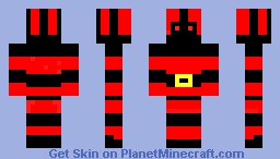 Red and black Minecraft Skin