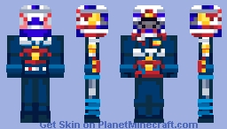 Max Verstappen with 2024 Helmet Minecraft Skin