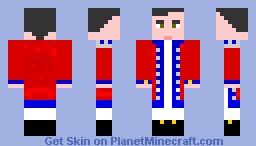 Redcoat recruit Minecraft Skin