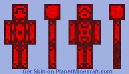 red cuboid Minecraft Skin