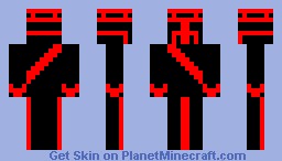 Red Robot pattern Minecraft Skin