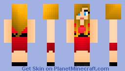 Red Dress Minecraft Skin