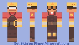 Red engineer (TF2) Minecraft Skin