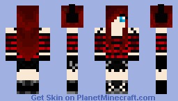 Red Goth ((EDIT)) Minecraft Skin