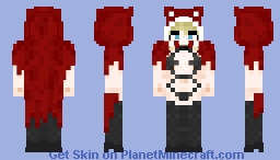 Red Hood in Black Souls 2 Minecraft Skin