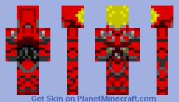 red marine Minecraft Skin
