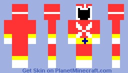 Light speed Red ranger Minecraft Skin